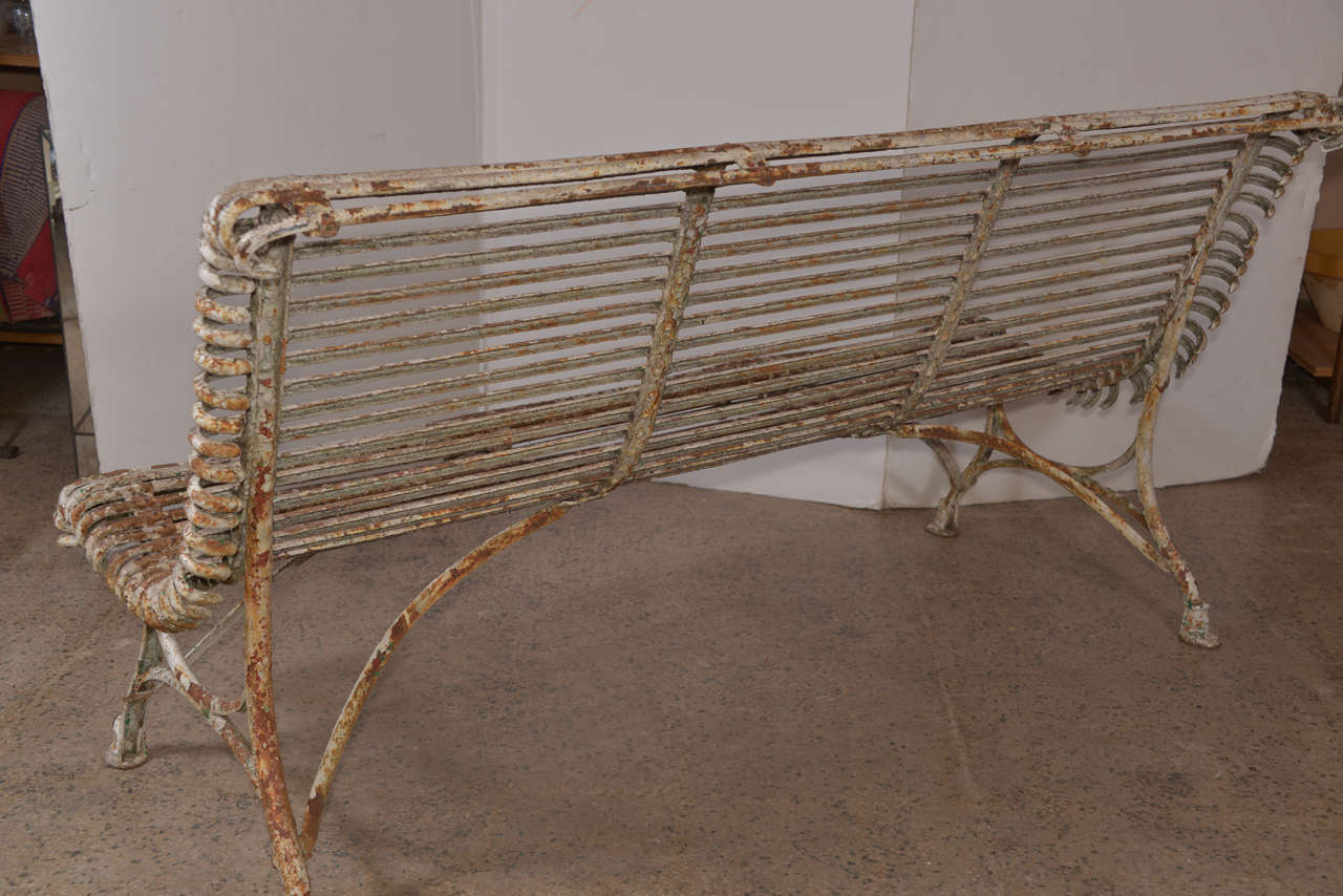 Arras Iron Bench at 1stDibs