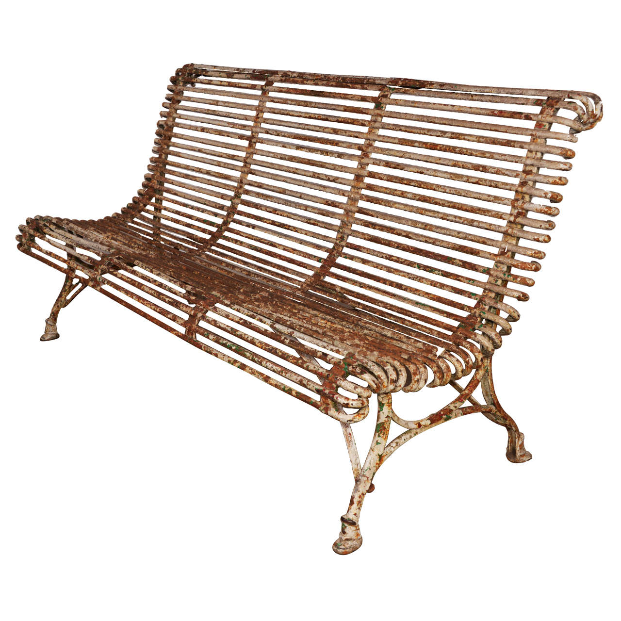 Arras Iron Bench at 1stDibs
