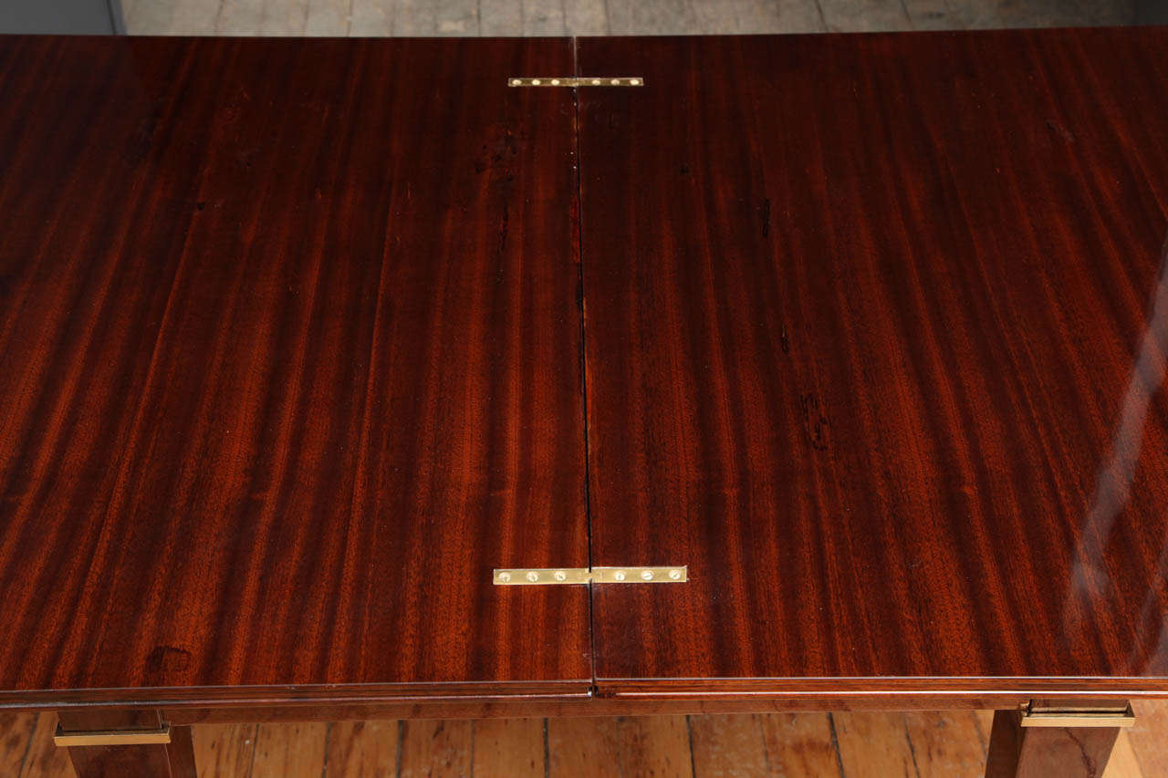 Elegant Art Deco Expandable Card Table For Sale at 1stDibs
