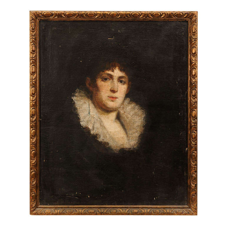 Austro-Hungarian Empire Oil on canvas in original frame For Sale at 1stDibs