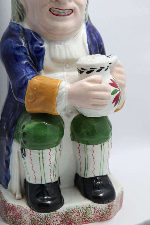A Rare Signed Davenport Pottery Toby Jug And Cover For Sale at 1stDibs