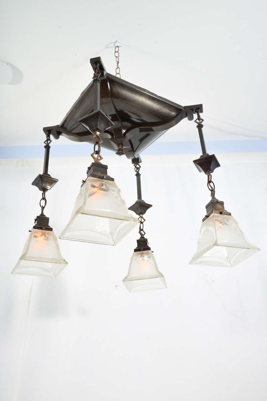 American Colonial, Four-Light Fixture at 1stDibs