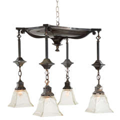American Colonial, Four-Light Fixture at 1stDibs