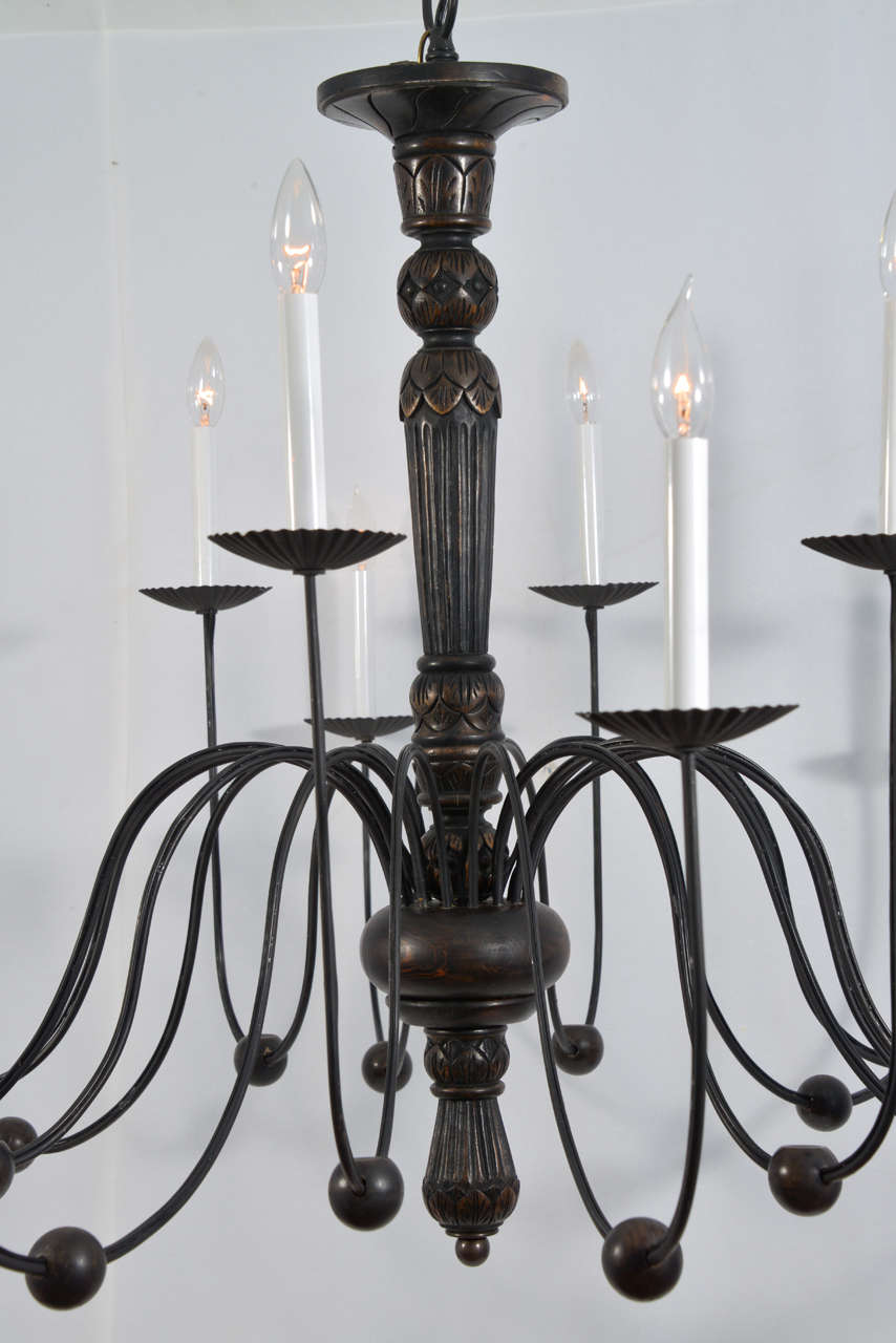 Italian, 16 Light Candle Fixture, Electrified. at 1stDibs