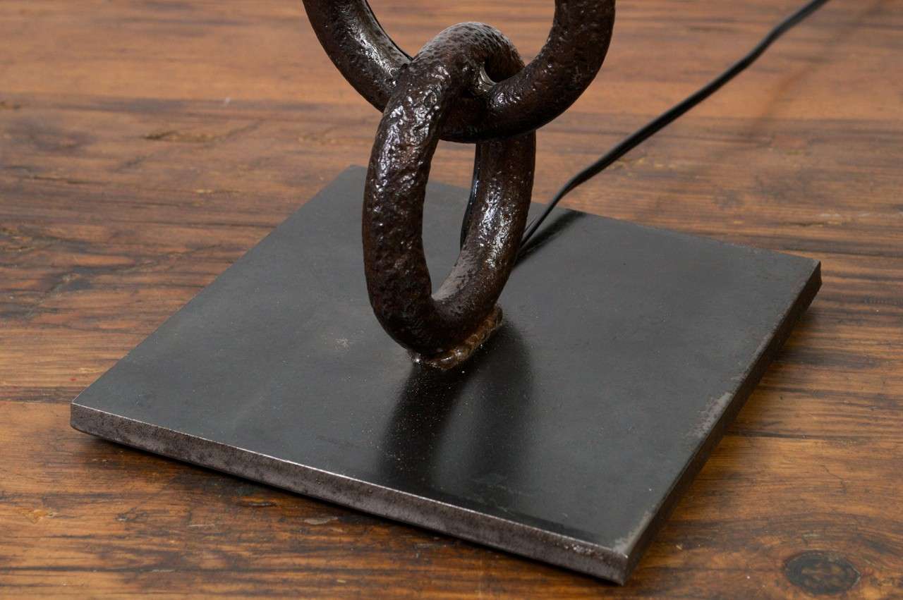 Pair of Iron Boat Chains as Lamps at 1stDibs