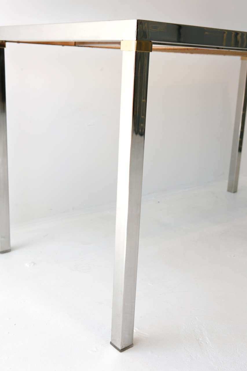 Custom Backgammon Table with Lacquered Burl Wood Inserts at 1stDibs