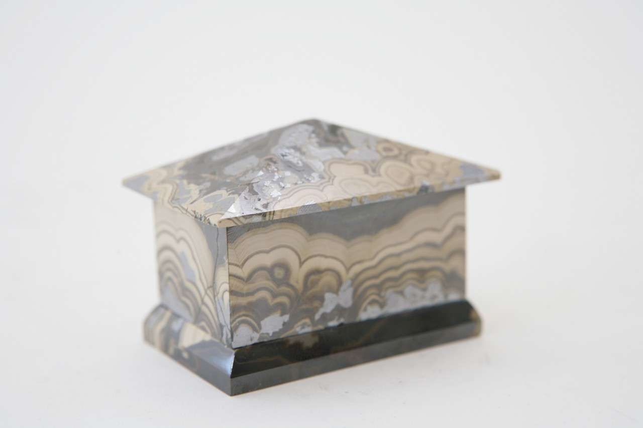 Natural Stone Boxes in Tigers Eye and Mixed Geode at 1stDibs