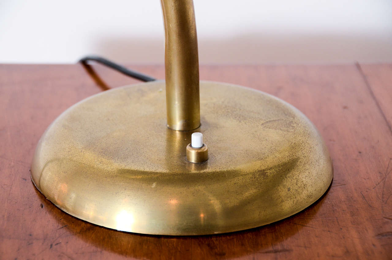 1940's French Brass Swivel Desk Lamp at 1stDibs