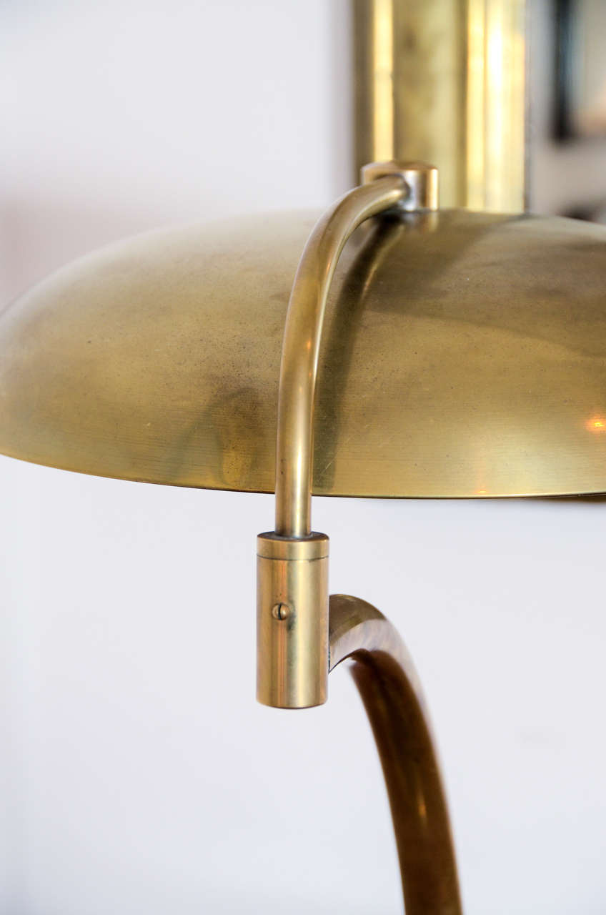 1940's French Brass Swivel Desk Lamp at 1stDibs