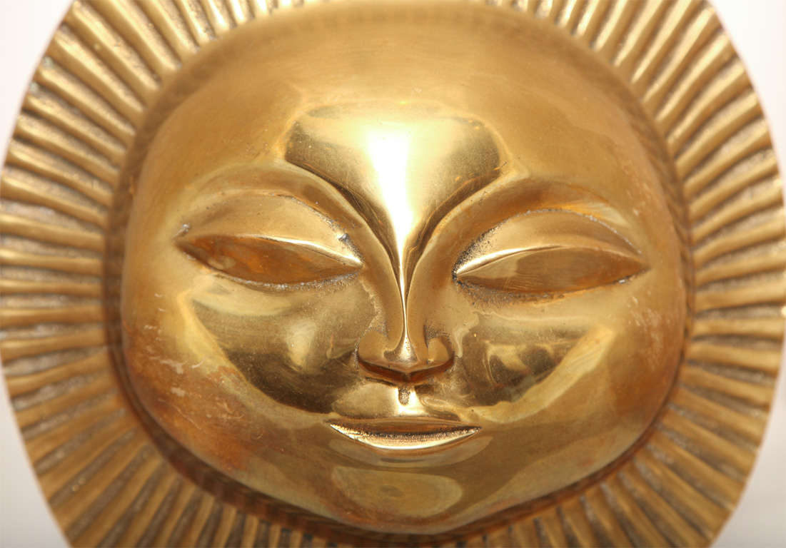 Sun Face Sculpture For Sale at 1stDibs