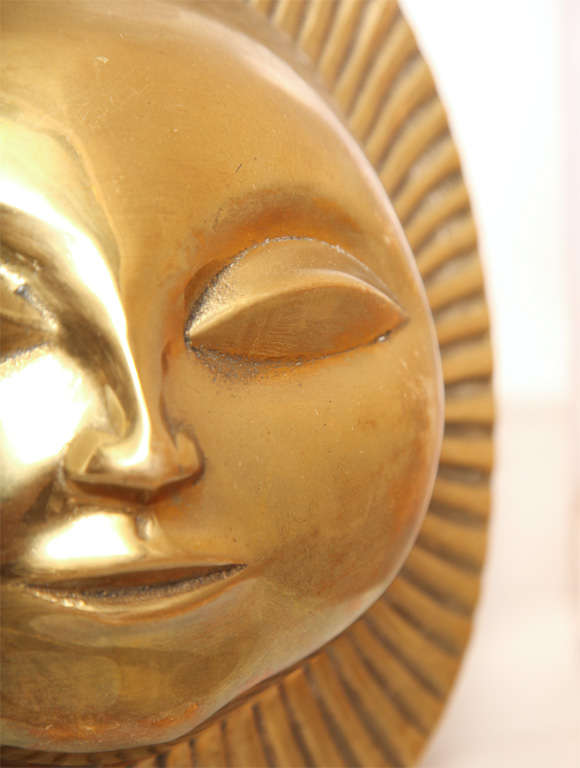Sun Face Sculpture For Sale at 1stDibs