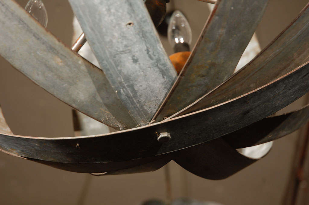 Metal Sphere Chandelier For Sale at 1stDibs