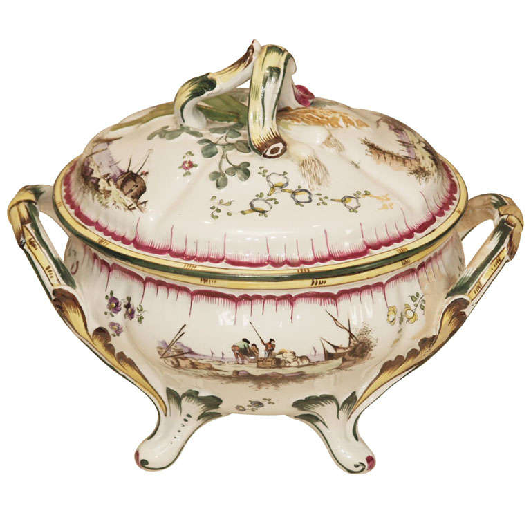 Marseille Porcelain Tureen at 1stDibs