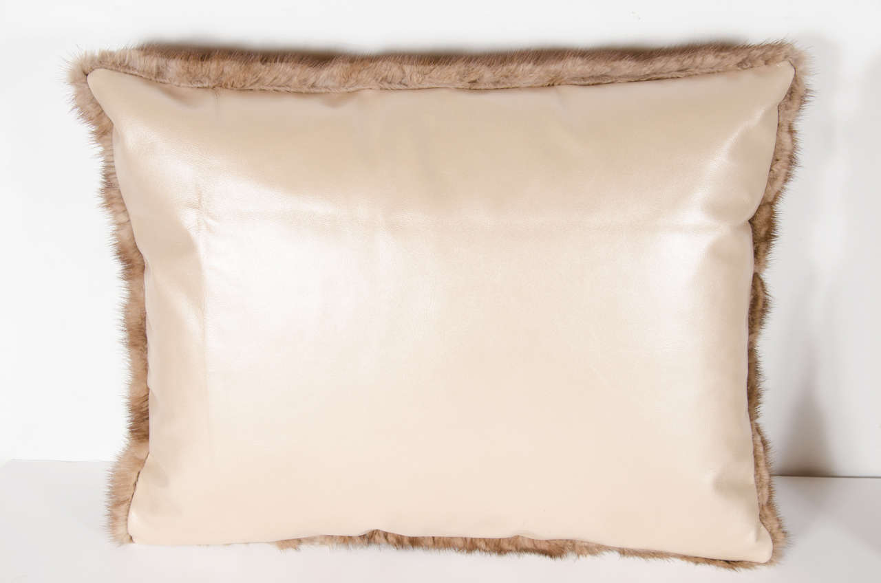 Lux Natural Mink Pillows at 1stDibs