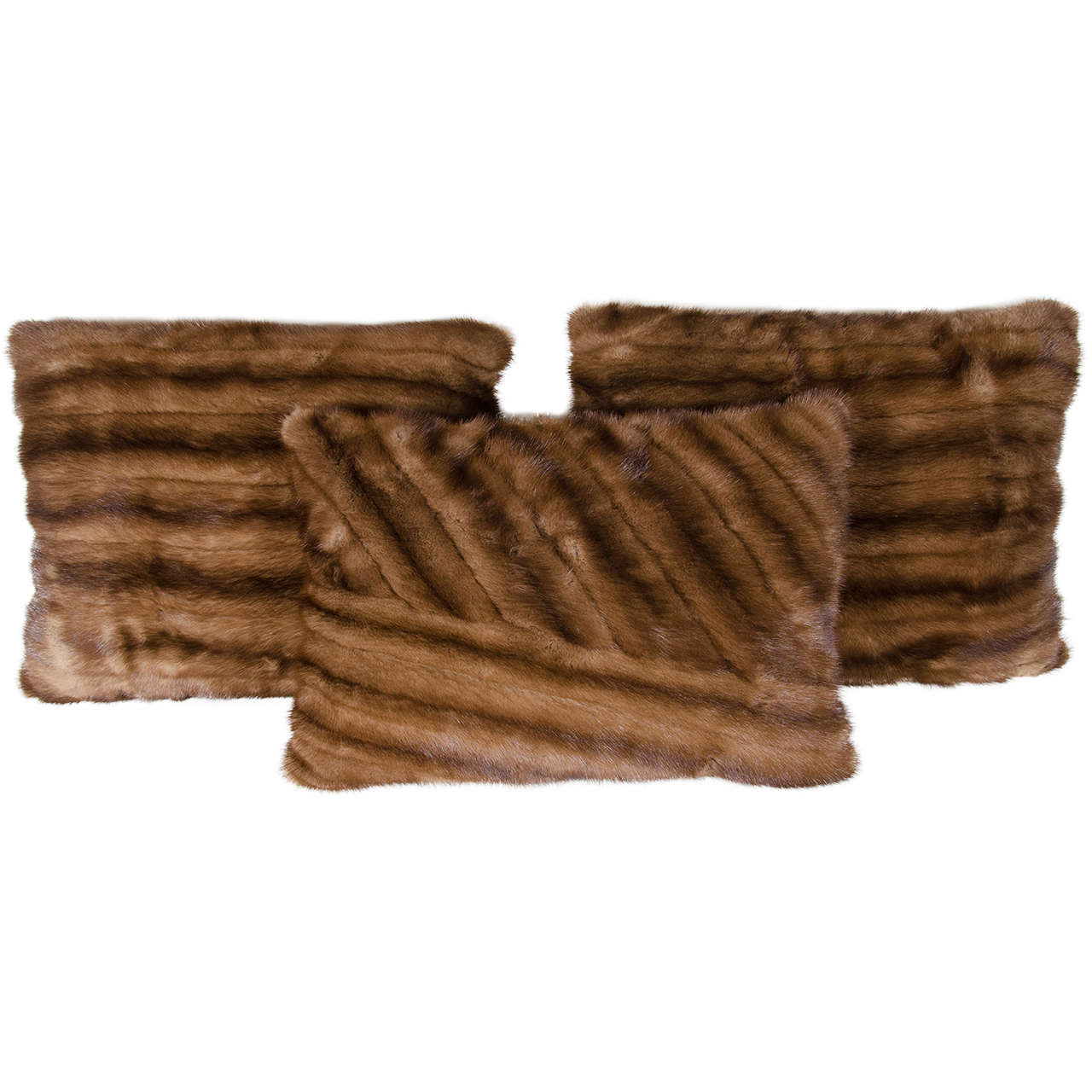 Lux Natural Mink Pillows at 1stDibs