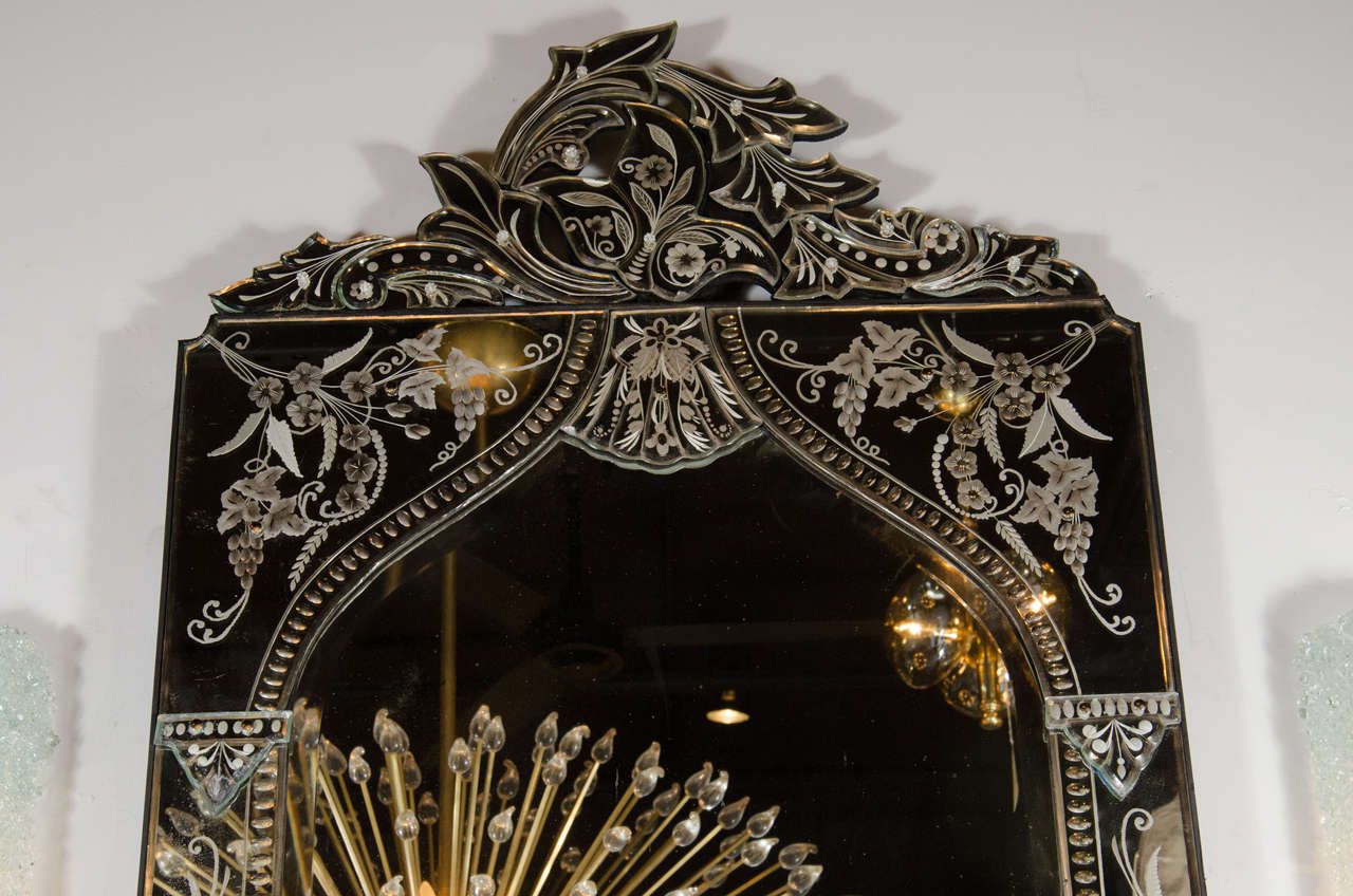 Exquisite Venetian Arabesque Style Mirror with Reverse Etching at ...