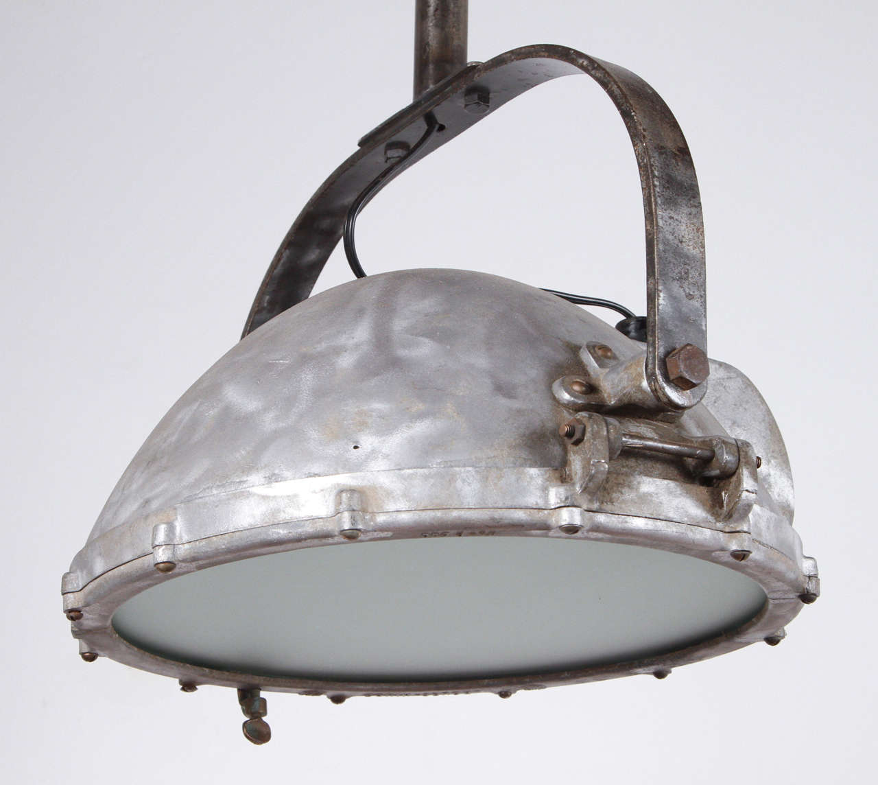 Industrial Steel Lighting Fixture For Sale at 1stdibs