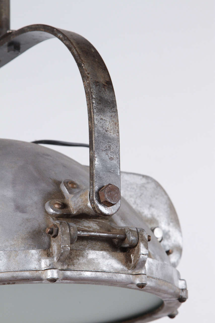 Industrial Steel Lighting Fixture For Sale at 1stdibs