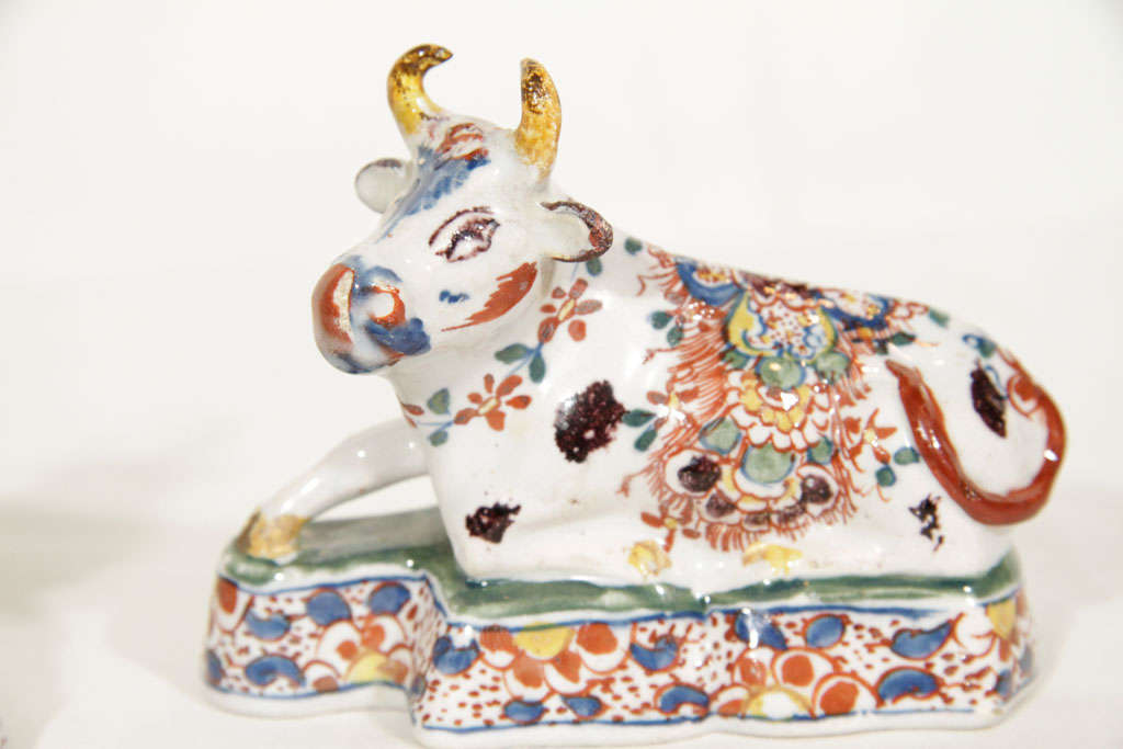 A Pair of 18th Century Dutch Delft Cows at 1stDibs