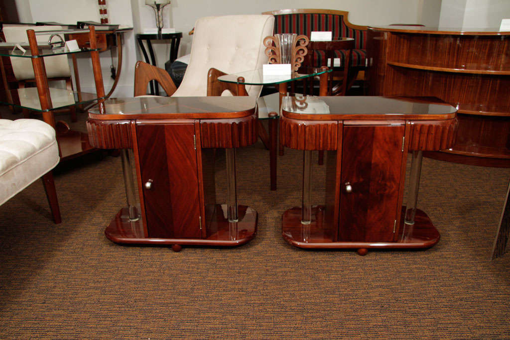 Glass Rod End Tables For Sale at 1stDibs