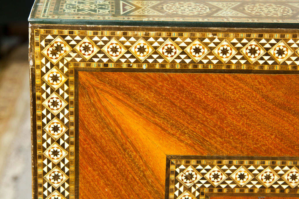 Antique Syrian Inlaid Desk at 1stdibs