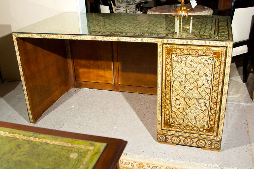 Antique Syrian Inlaid Desk at 1stDibs