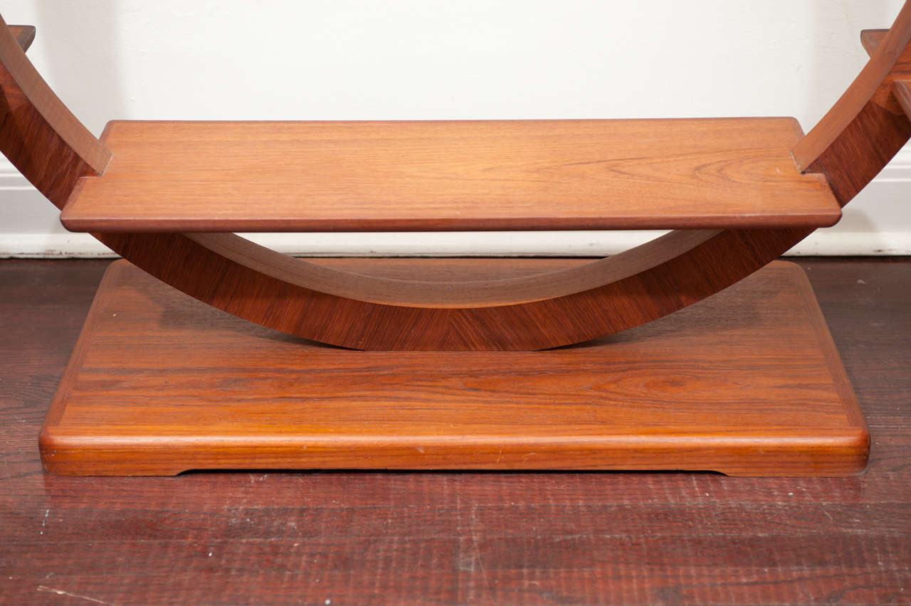 Mid Century Modern Teak Display Stand. at 1stDibs