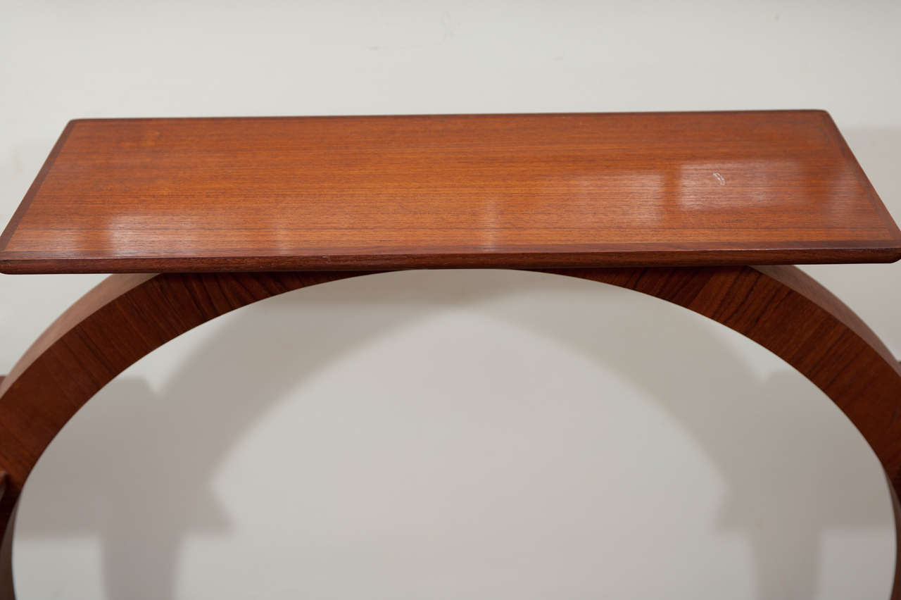 Mid Century Modern Teak Display Stand. at 1stDibs