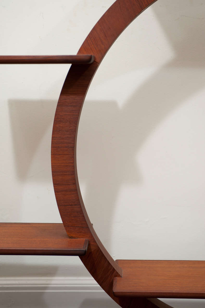 Mid Century Modern Teak Display Stand. at 1stDibs