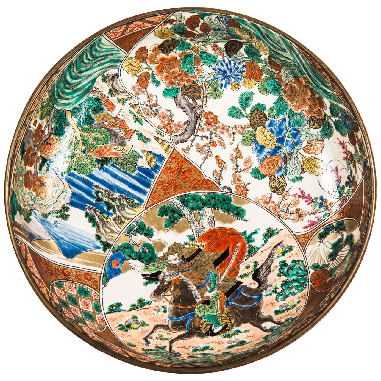 19th Century Japanese Kutani Dish For Sale at 1stDibs