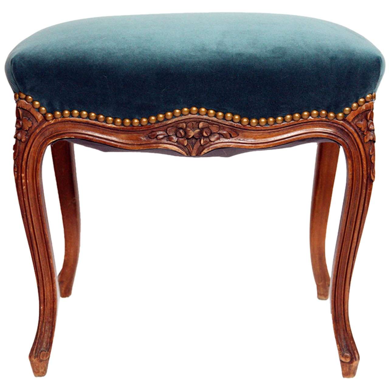 French Walnut Footstool at 1stDibs