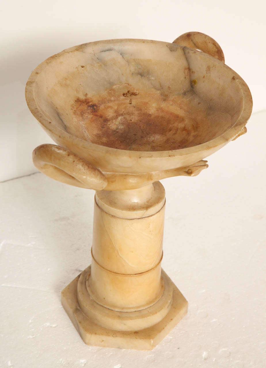 19th Century Italian Alabaster Tatza For Sale at 1stDibs