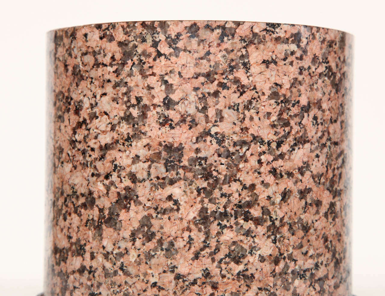 19th Century English, Granite Cylinder with Wooden Base For Sale at 1stDibs