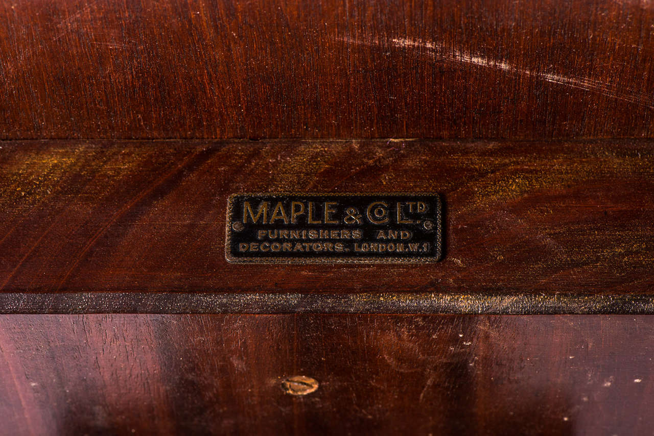 Edwardian Mahogany, Triple Pedestal Dining Table by Maple and Co. at ...