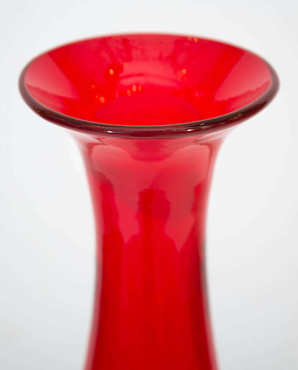 Grand and Tall Floor Decanter by Wayne Husted for Blenko at 1stDibs