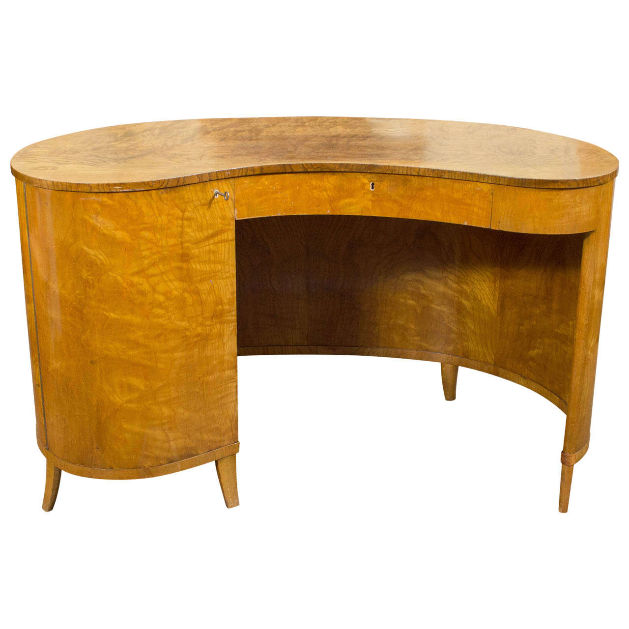 Gorgeous Kidney Shaped Desk at 1stDibs