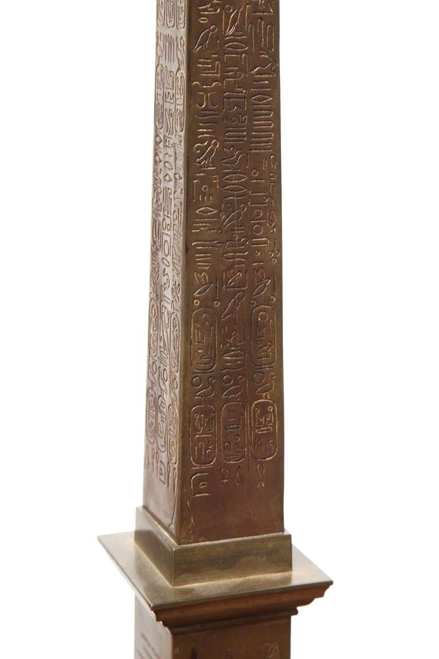 19th Century French Bronze Obelisque For Sale at 1stDibs