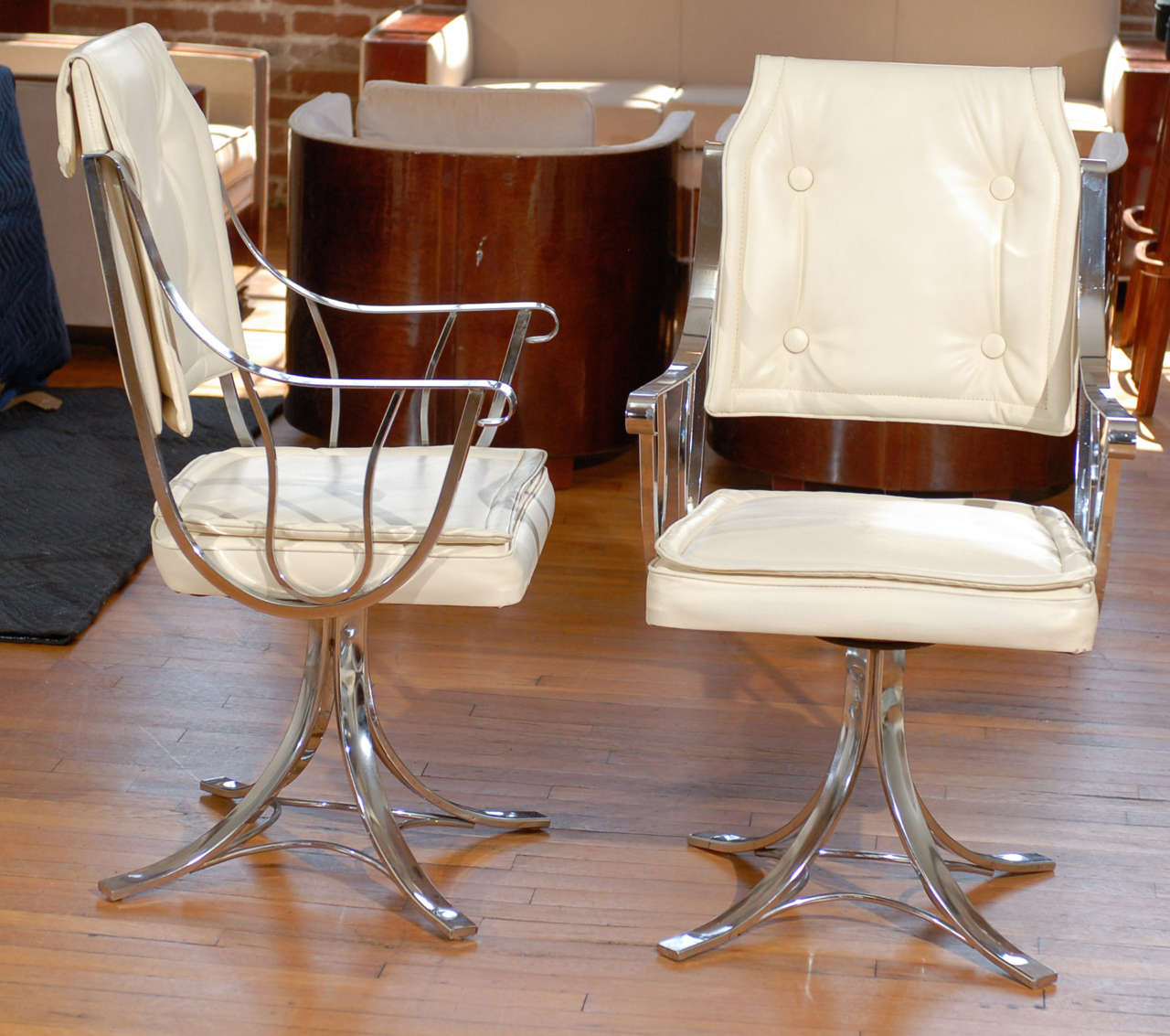 Set of Four Vintage Swivel Armchairs by Contempo at 1stDibs | contempo ...