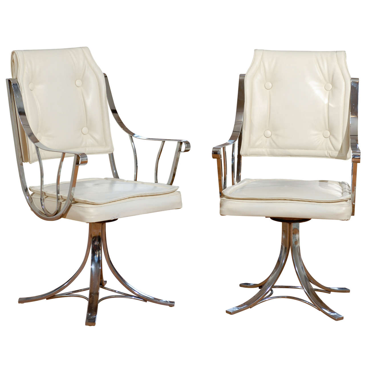 Set of Four Vintage Swivel Armchairs by Contempo at 1stDibs | contempo ...