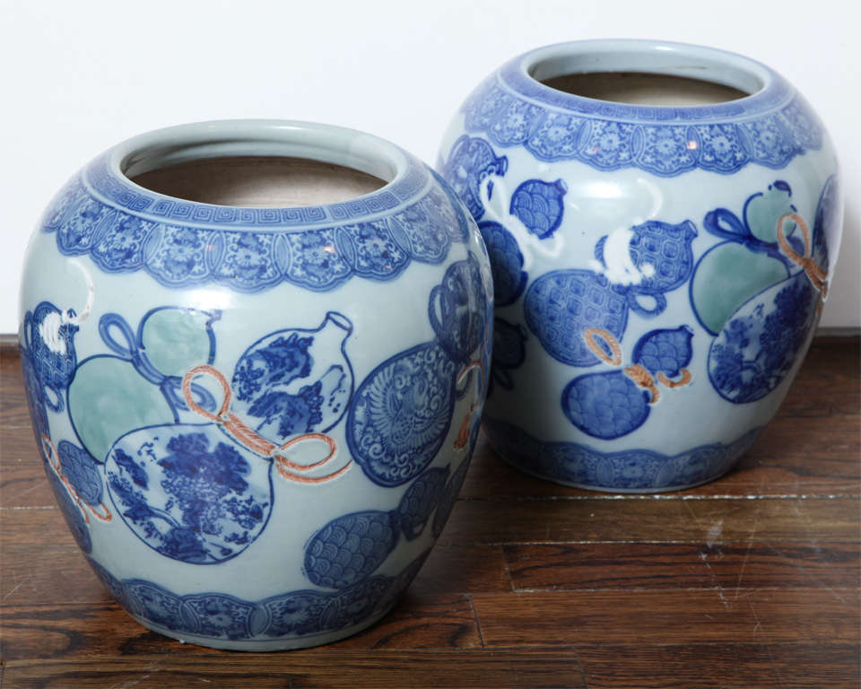Pair of 1950s Japanese Ceramic Flower Pots at 1stDibs | 1950s flower ...
