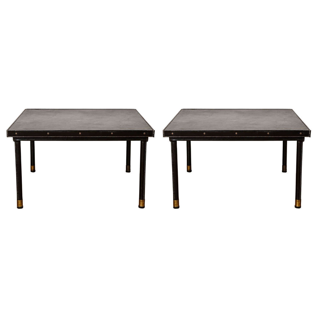 Pair of Jacques Quinet Coffee Tables at 1stDibs