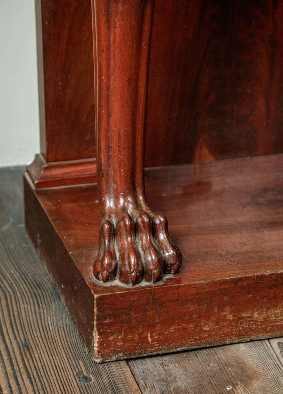 Regency Mahogany Pier Table For Sale at 1stDibs