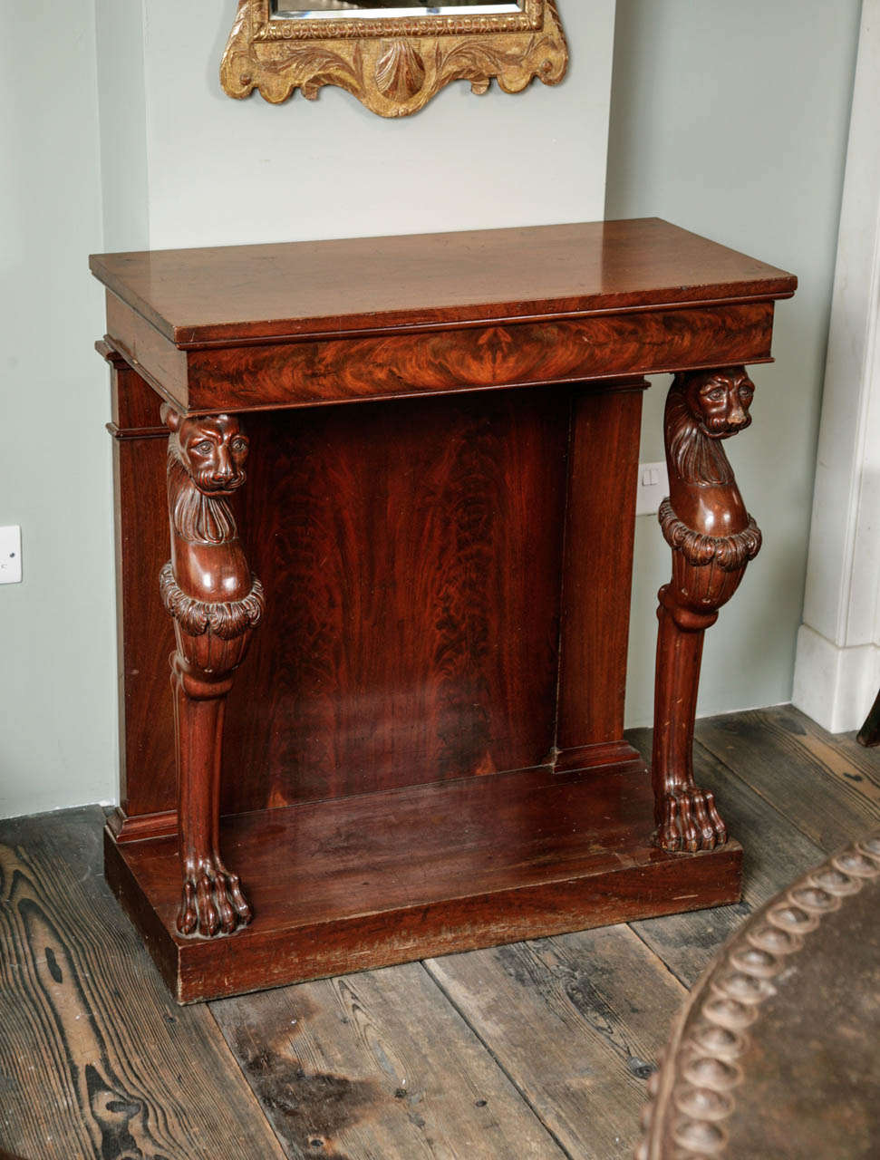 Regency Mahogany Pier Table For Sale at 1stDibs