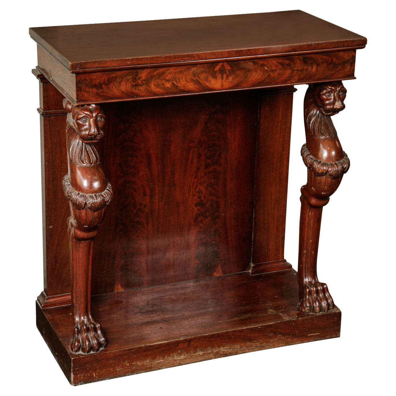 Regency Mahogany Pier Table For Sale at 1stDibs