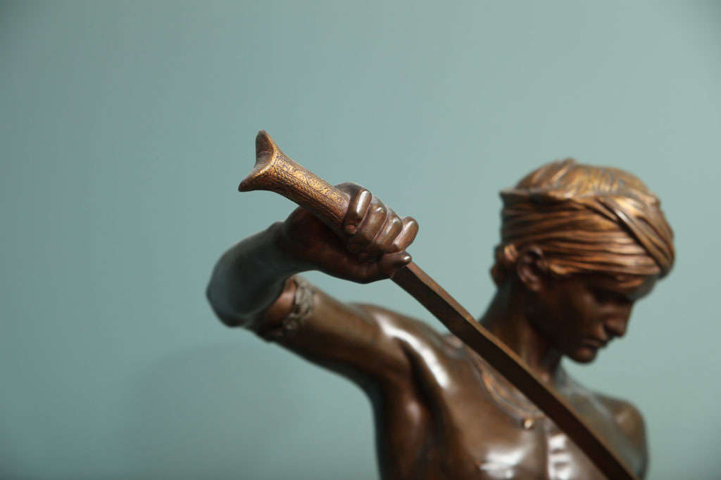 French Sculpture "David with The Head of Goliath" by, A at 1stDibs ...