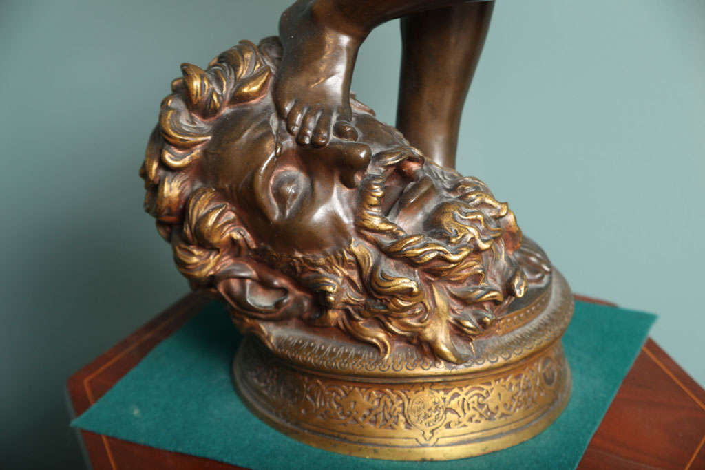 French Sculpture "David with The Head of Goliath" by, A at 1stDibs ...
