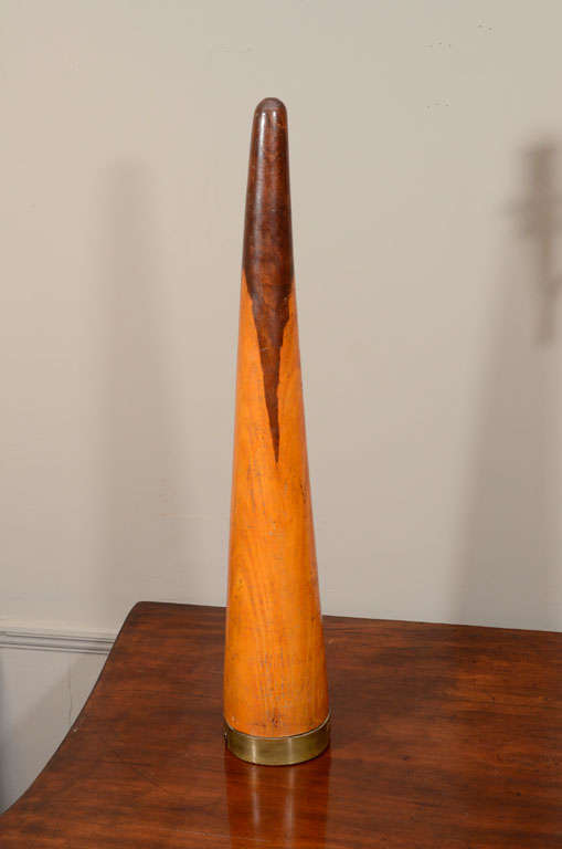 19th Century Sailor's Fid Made of Lignum Vitae and Brass For Sale at ...