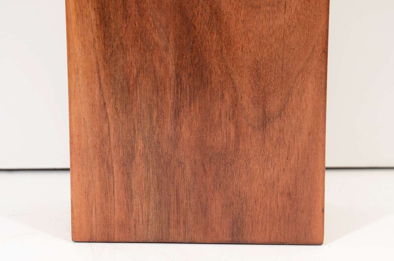 Pair of Mid Century Solid Wood Table Lamps at 1stDibs