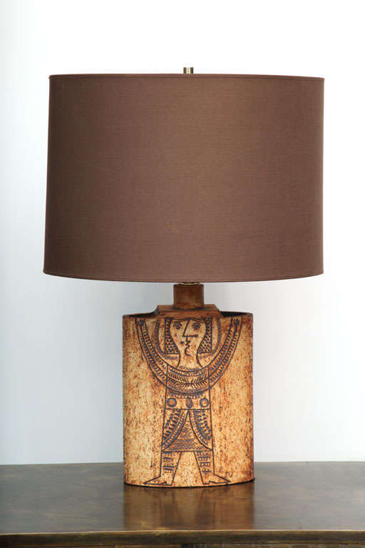 Elliptical Table Lamp by Roger Capron For Sale at 1stDibs