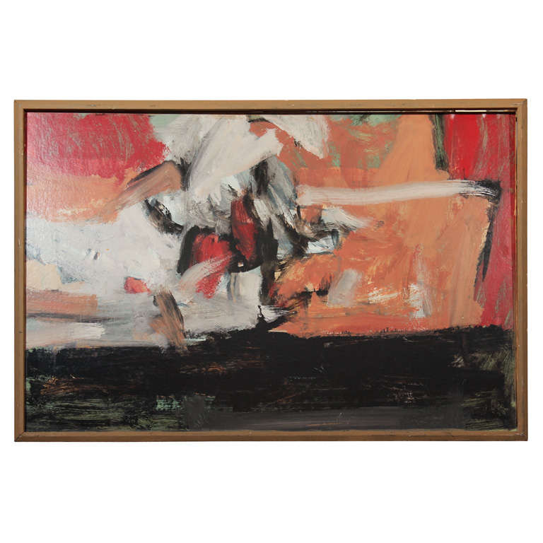 "table landscape" abstract painting -1959 at 1stDibs